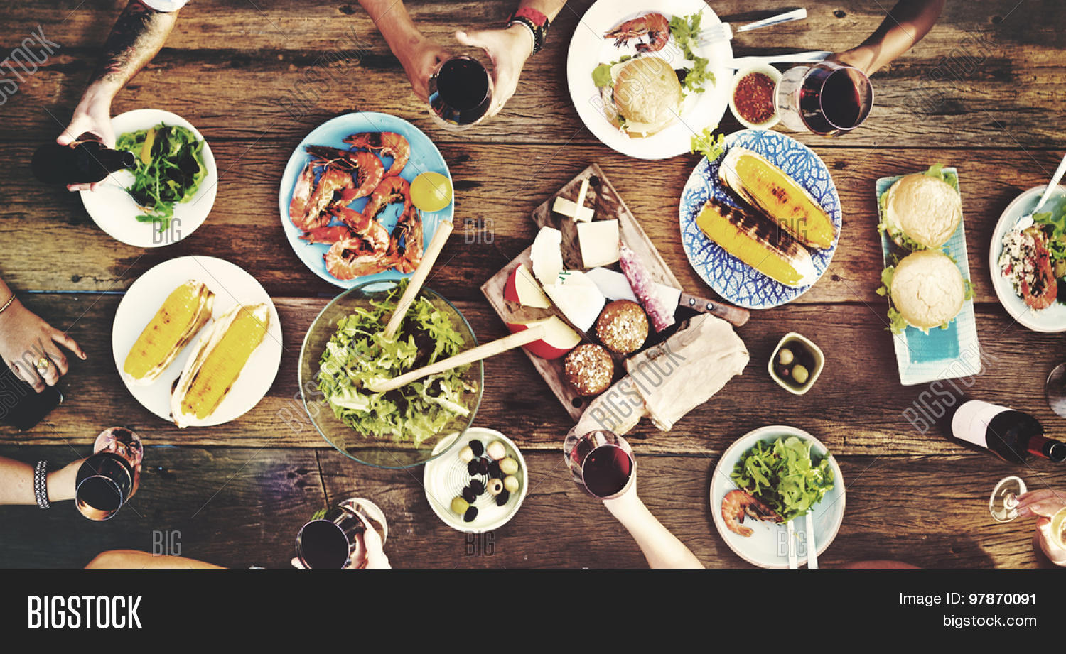 Food Table Delicious Image & Photo (Free Trial) | Bigstock