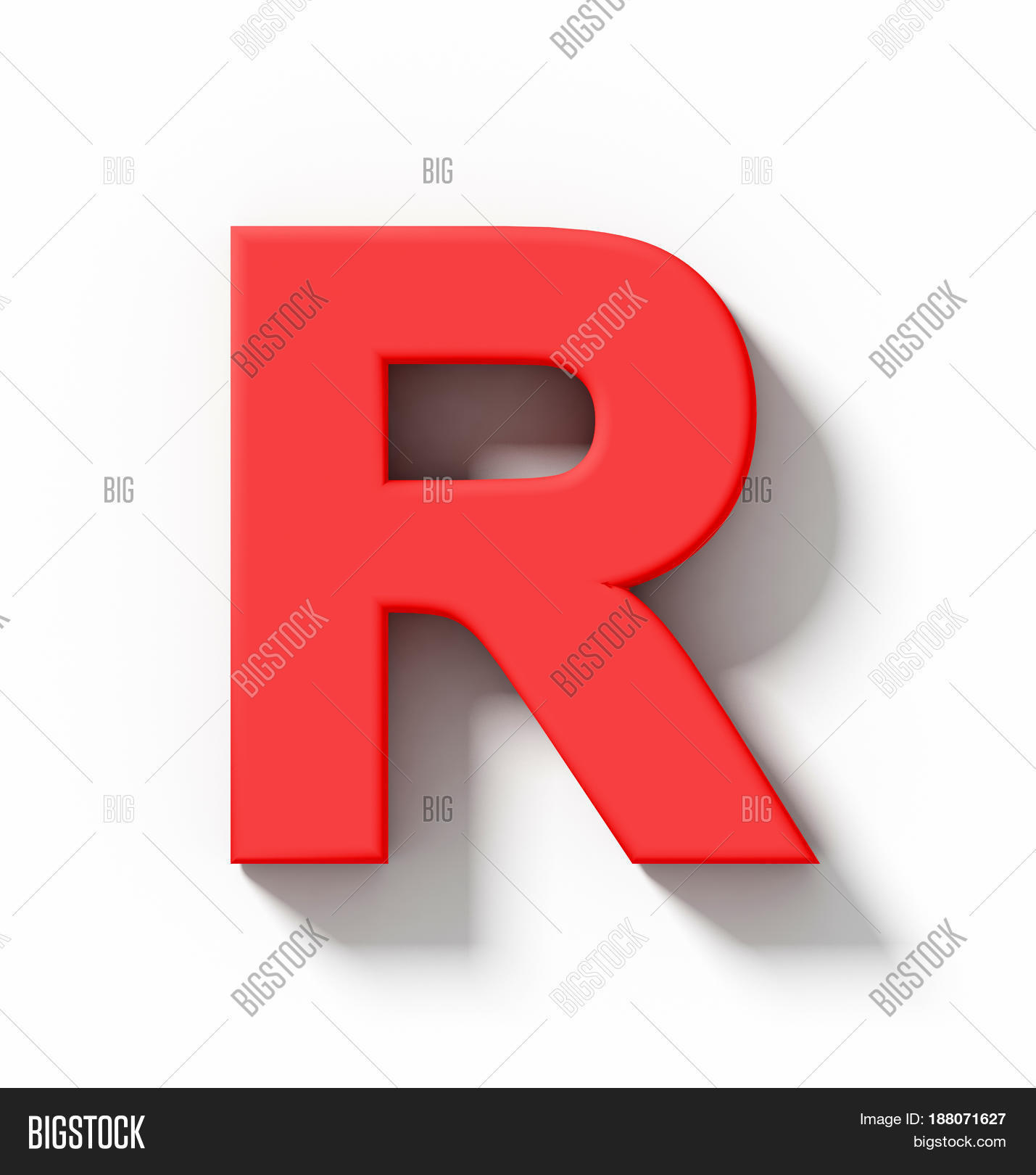 Letter R 3D Red Image & Photo (Free Trial) | Bigstock
