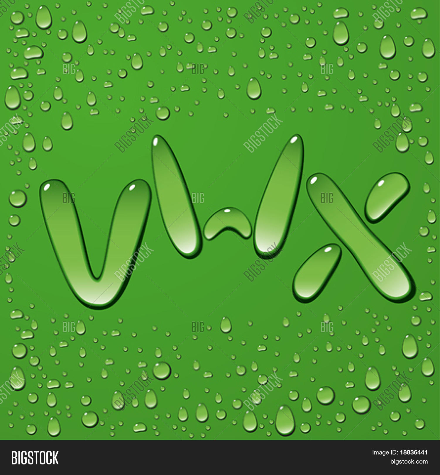 Water Drop Letters Vector & Photo (Free Trial) | Bigstock