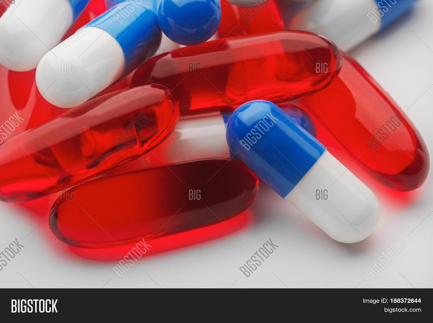 Pile Red Medical Pill Image & Photo (Free Trial) | Bigstock