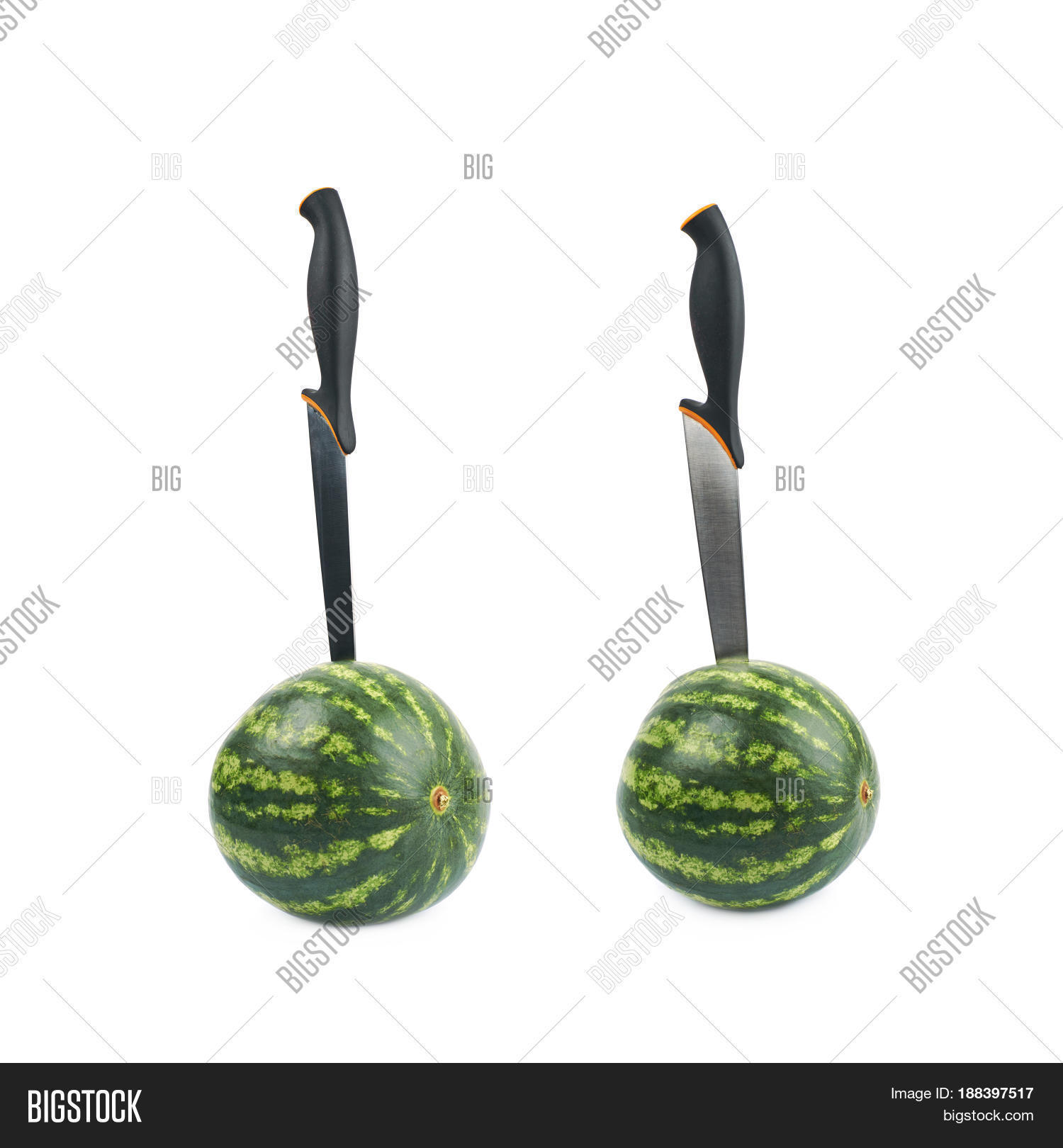 Knife Watermelon Image & Photo (Free Trial) | Bigstock