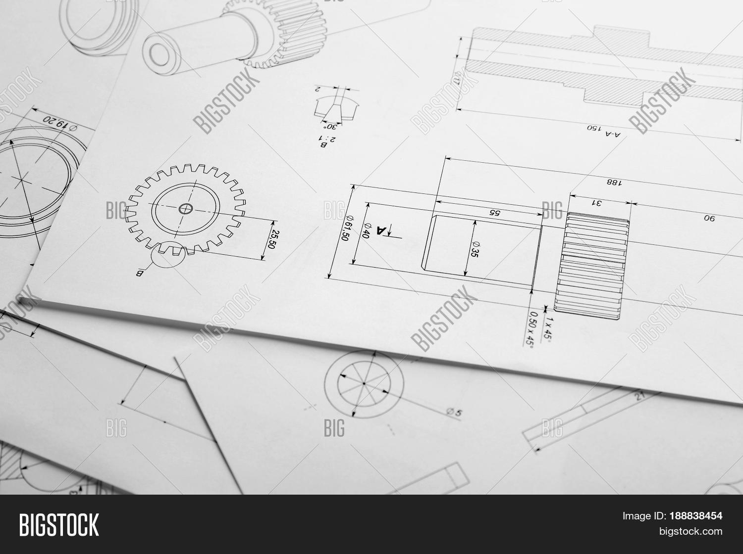 Part Blueprints Image & Photo (Free Trial) | Bigstock