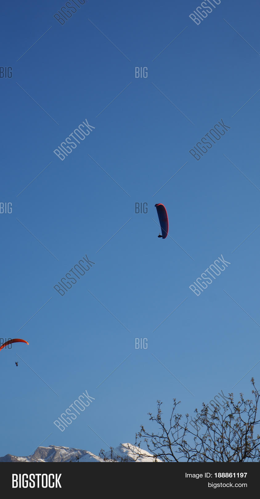 Paragliding Snow Image & Photo (Free Trial) | Bigstock