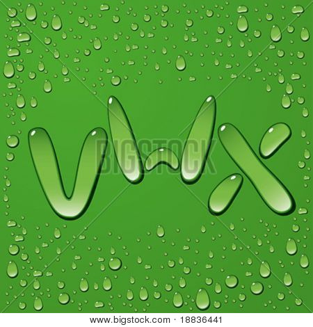 Water Drop Letters Vector & Photo (Free Trial) | Bigstock