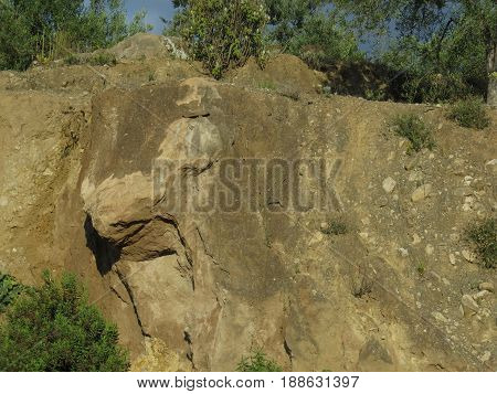 Rock Face Big Nose On Image & Photo (Free Trial) | Bigstock