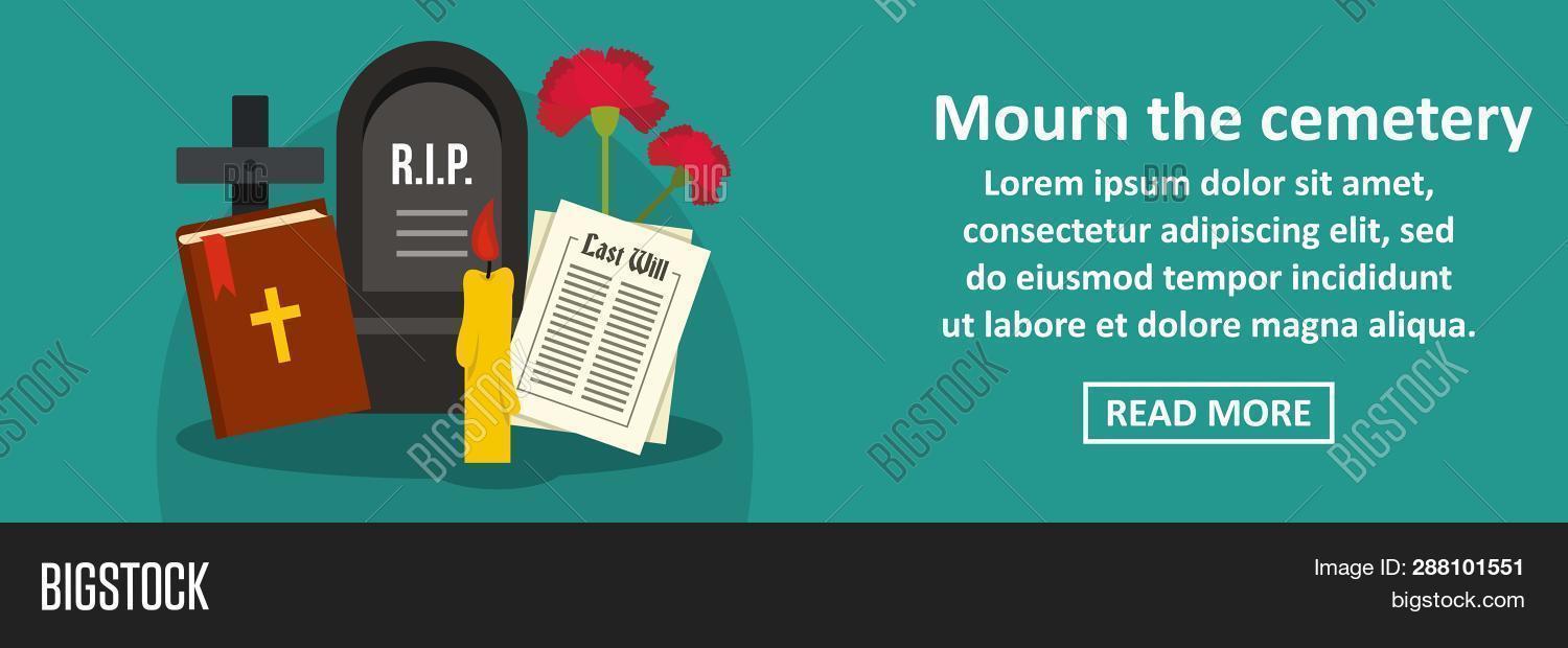 Mourn Cemetery Banner Image & Photo (Free Trial) | Bigstock
