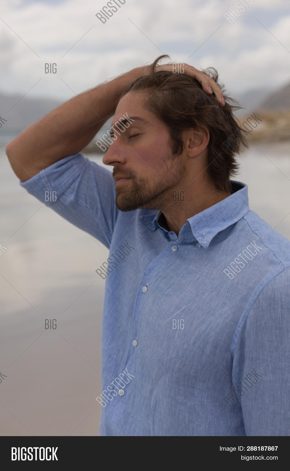 Worried Man Standing