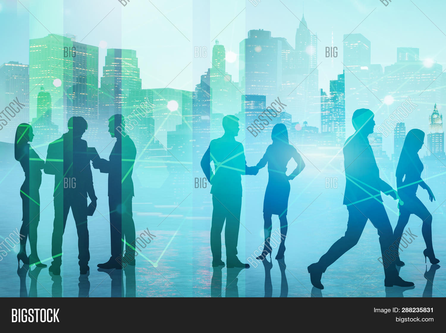 Business Networking Silhouette