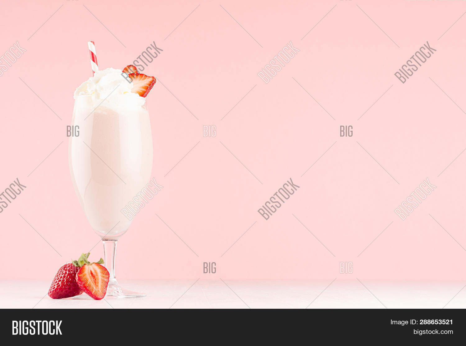 Pink Milkshake Image & Photo (Free Trial) | Bigstock
