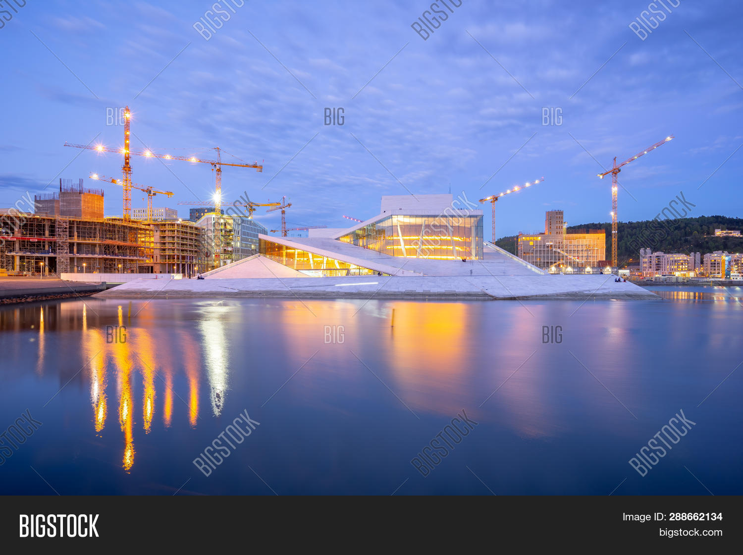 Oslo Opera House Night Image & Photo (Free Trial) | Bigstock