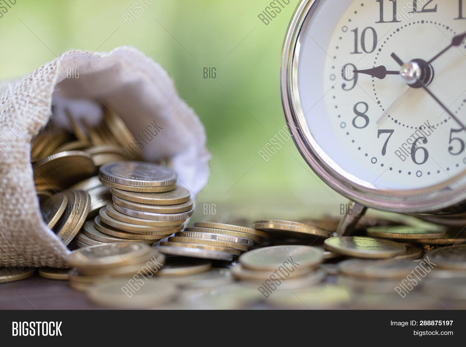 Money Bags Alarm Clock Image & Photo (Free Trial) | Bigstock
