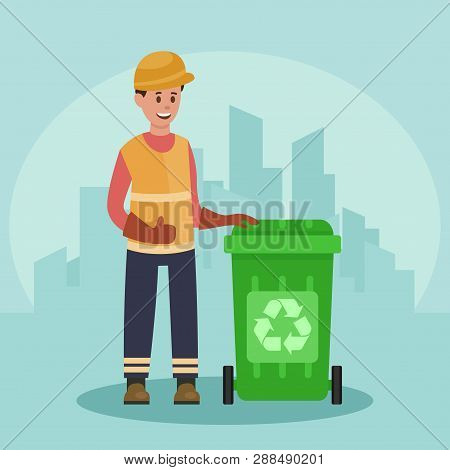 Garbage Man Trash Vector & Photo (Free Trial) | Bigstock