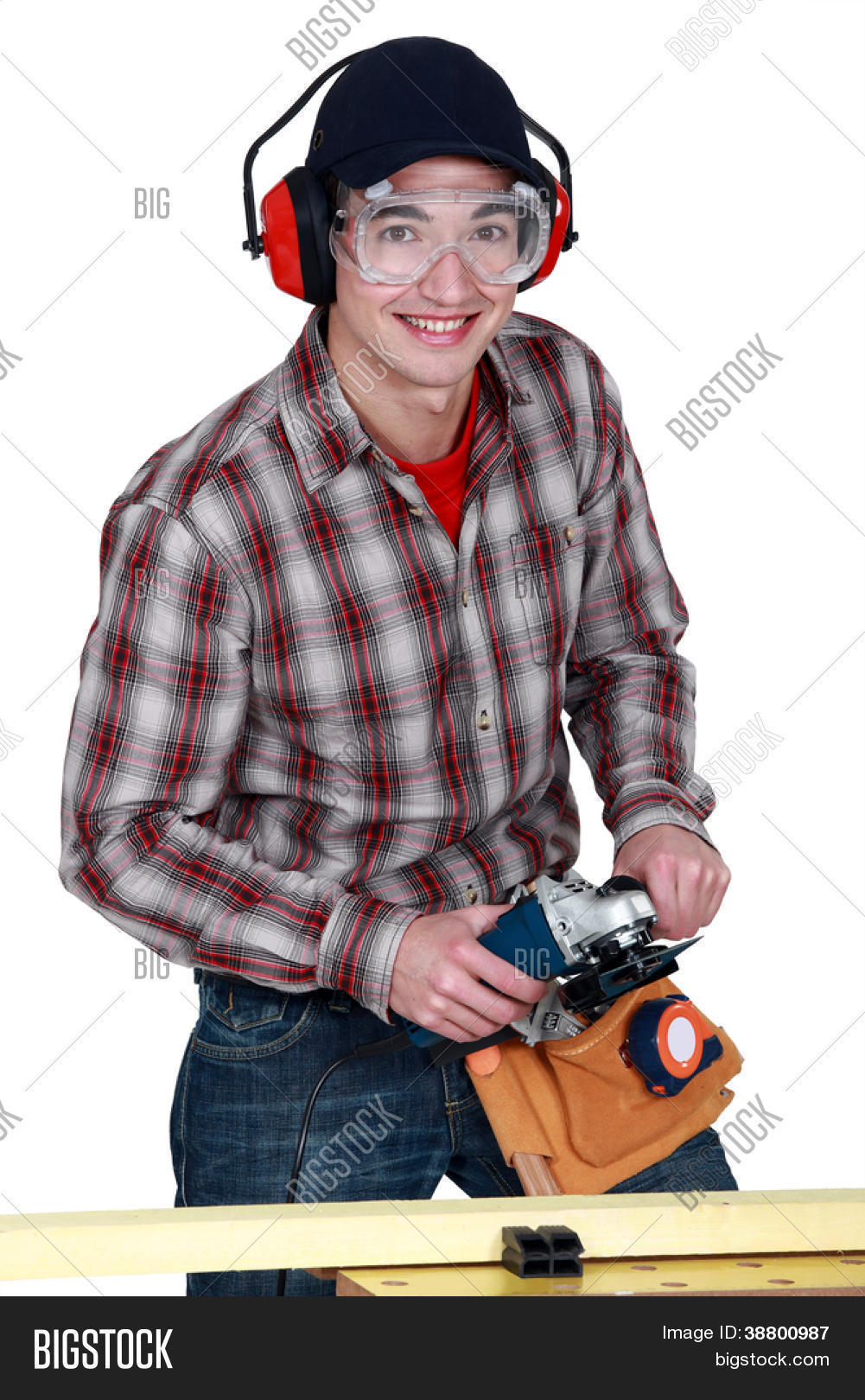 Man Holding Power Tool Image & Photo (Free Trial) | Bigstock