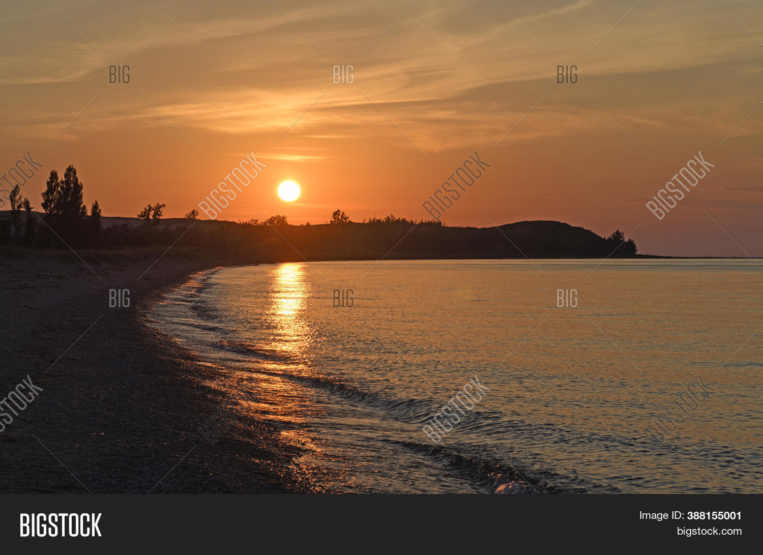 Sun Setting Over Image & Photo (Free Trial) | Bigstock