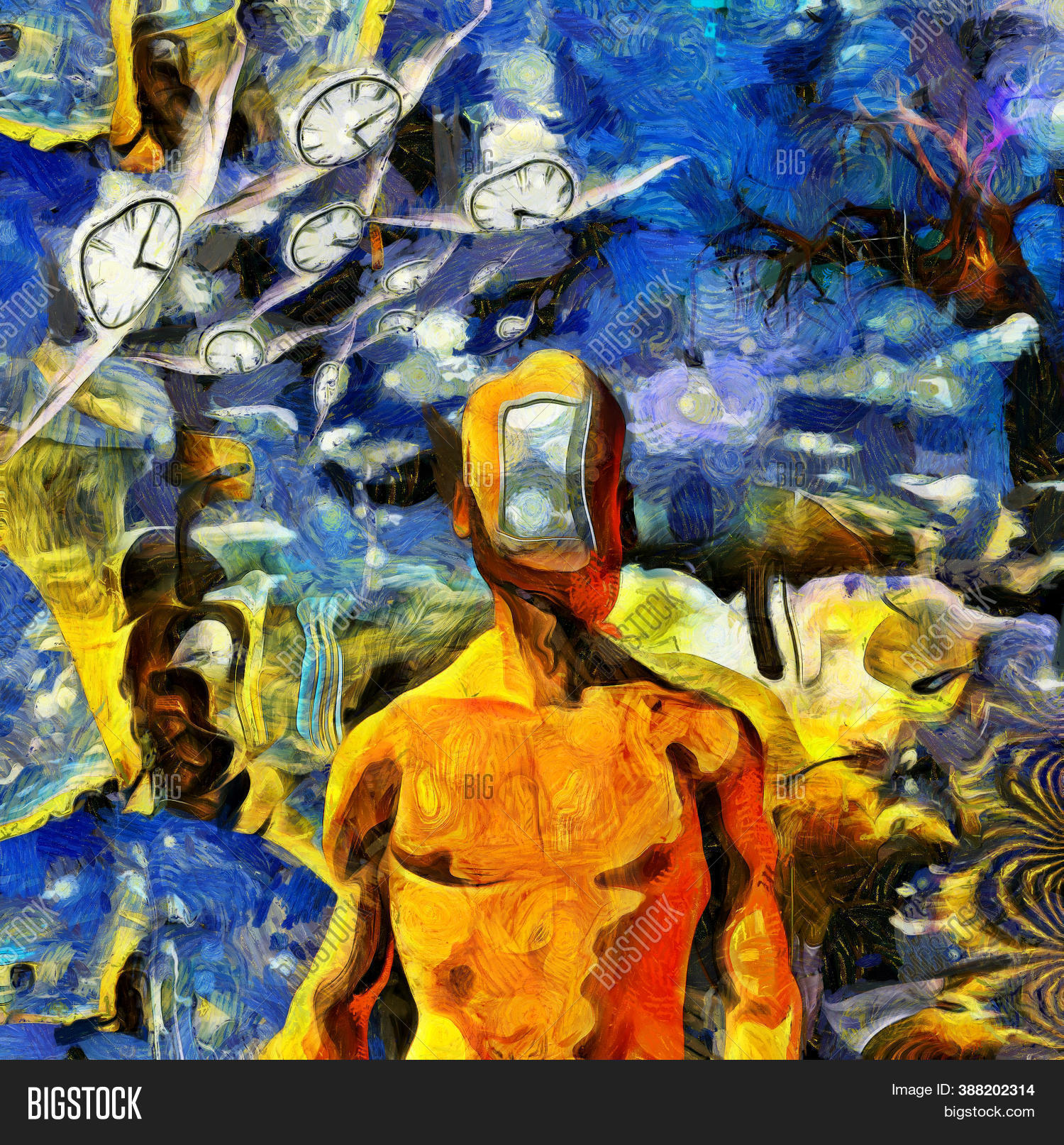 Surreal Painting. Man Image & Photo (Free Trial) | Bigstock