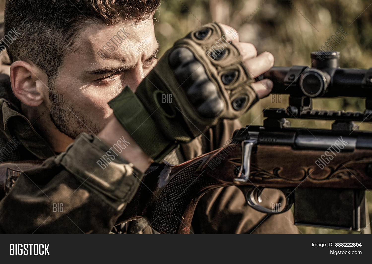 Hunter Aiming. Shooter Image & Photo (Free Trial) | Bigstock