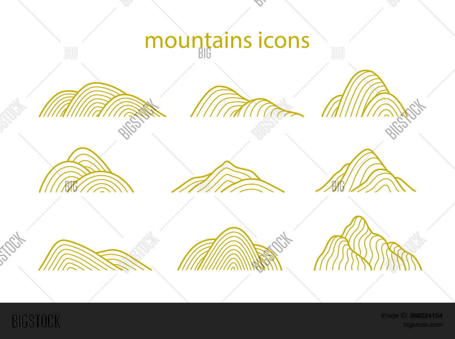 Collection Mountain Vector & Photo (Free Trial) | Bigstock