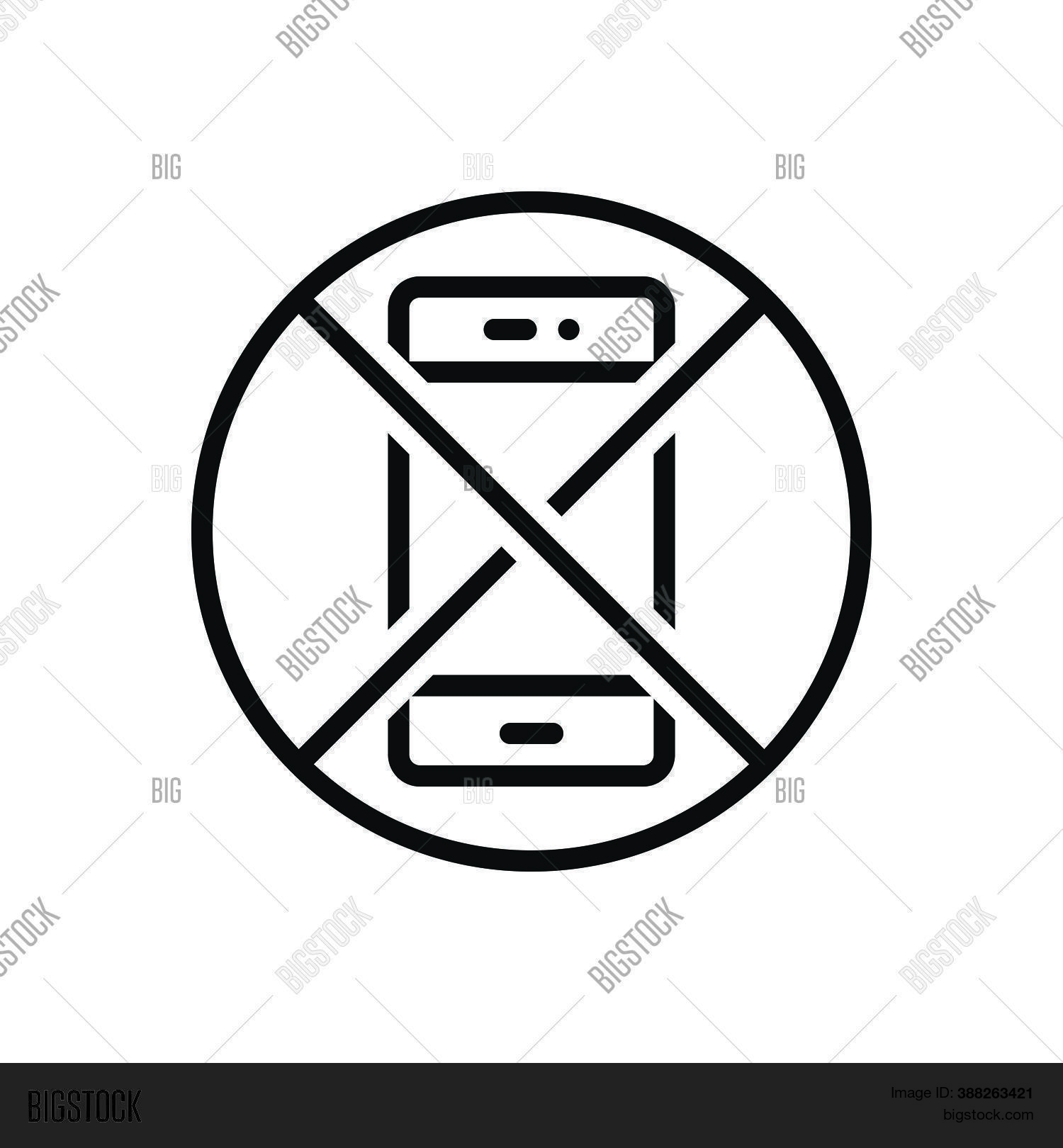 Black Line Icon Avoid Vector & Photo (Free Trial) | Bigstock