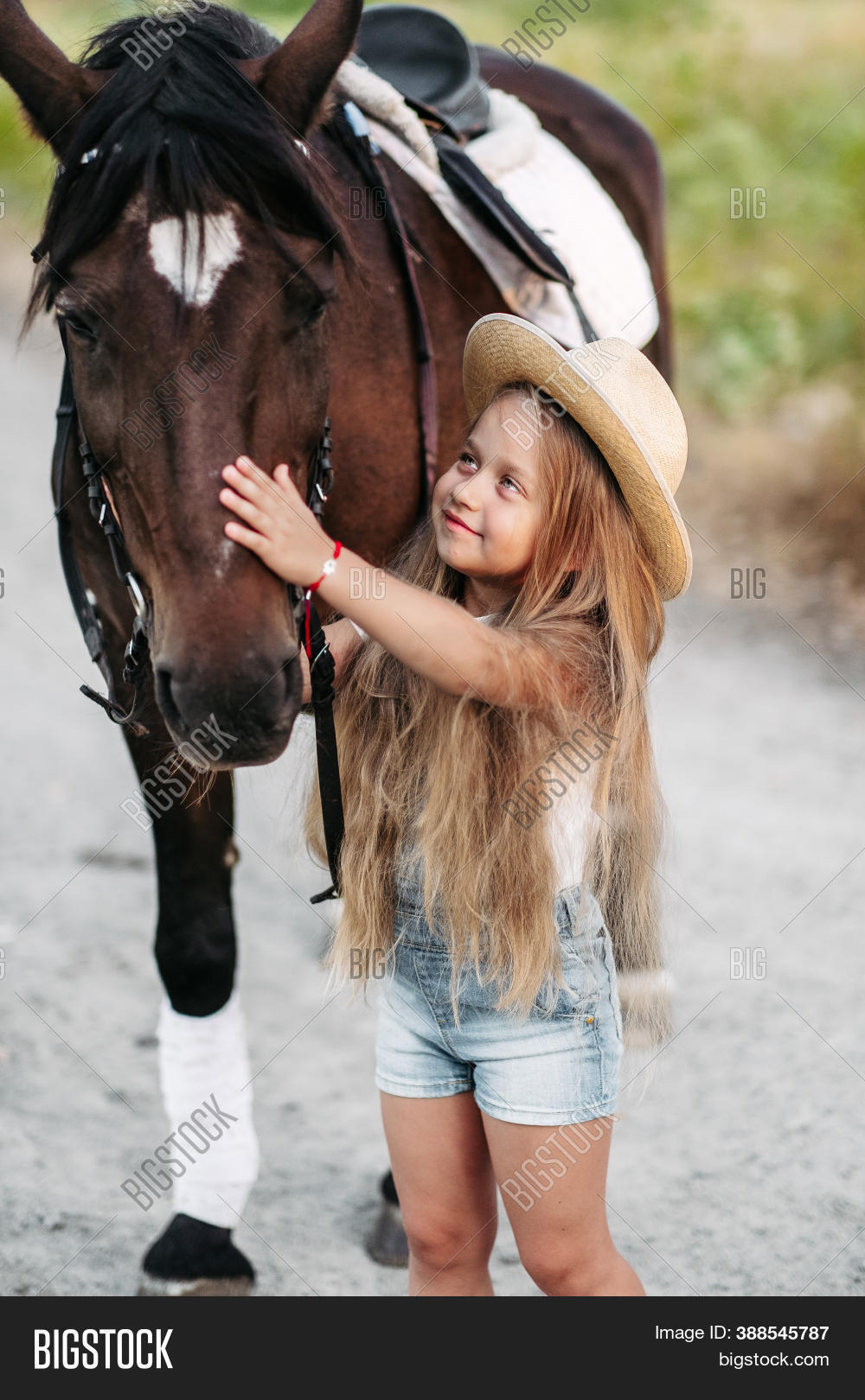 Friendship Child Horse Image & Photo (Free Trial) | Bigstock