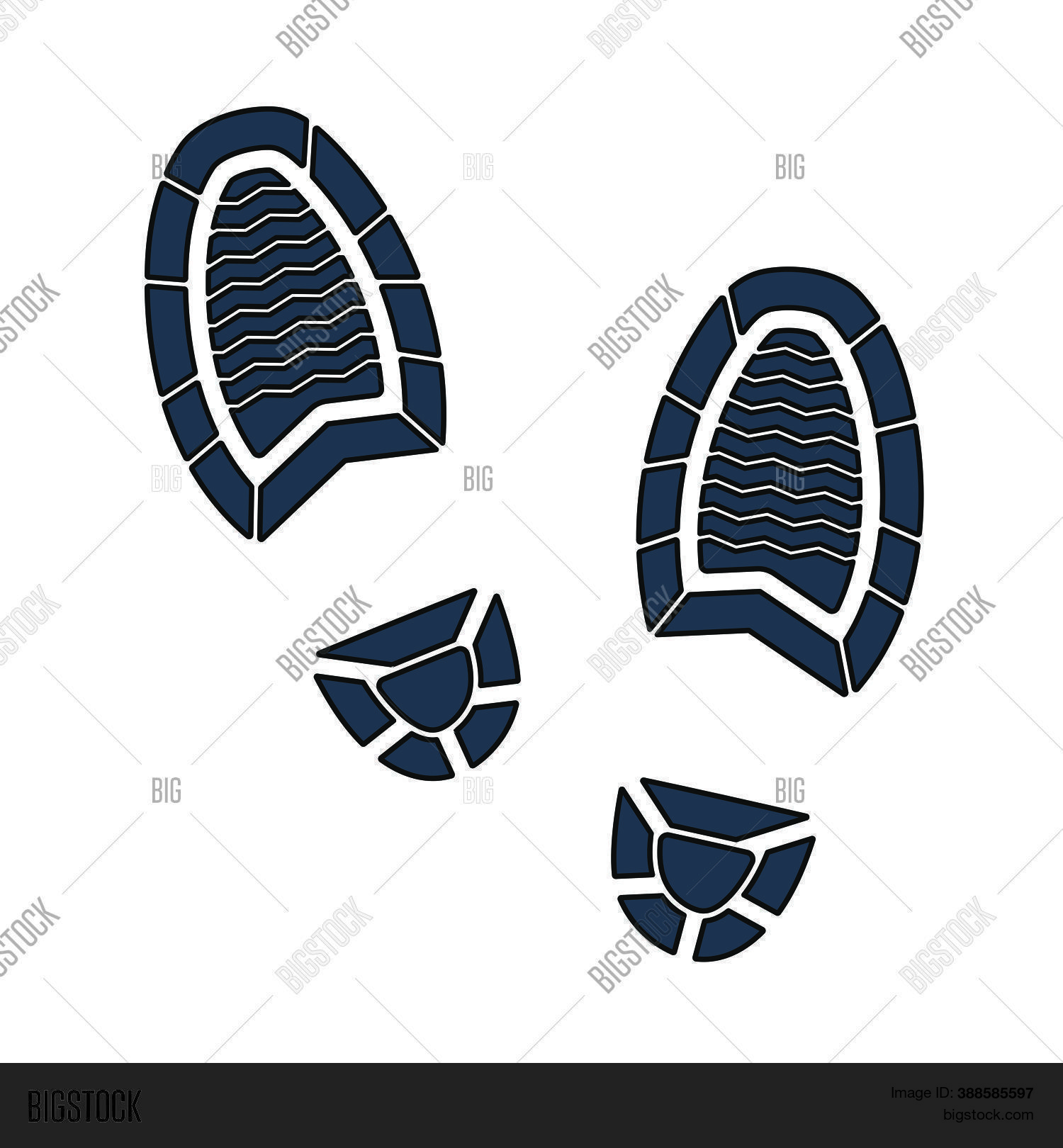 Man Footprint Icon. Vector & Photo (Free Trial) | Bigstock