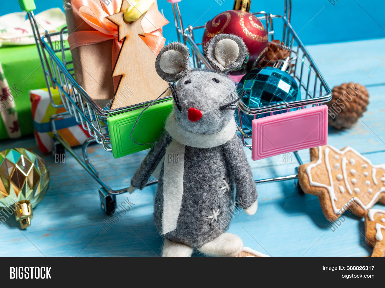 Cute Gray Rat Toy Gift Image & Photo (Free Trial) | Bigstock