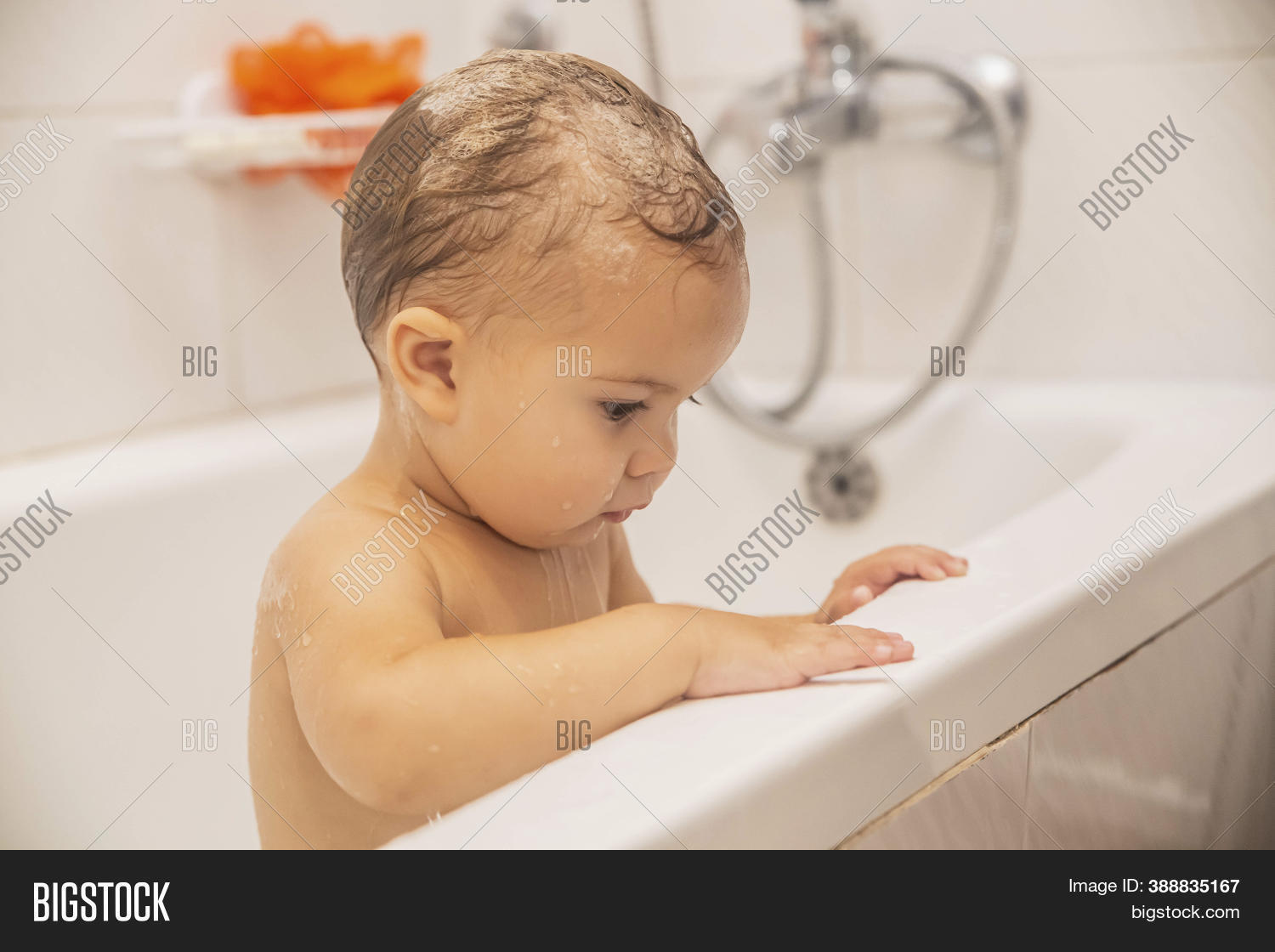 Cute Baby Shampoo On Image & Photo (Free Trial) | Bigstock