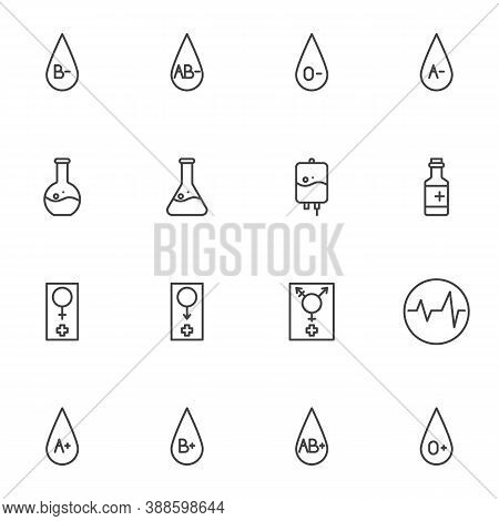 Hematology Line Icons Vector & Photo (Free Trial) | Bigstock