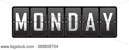 Monday. Name Day Week Vector & Photo (Free Trial) | Bigstock