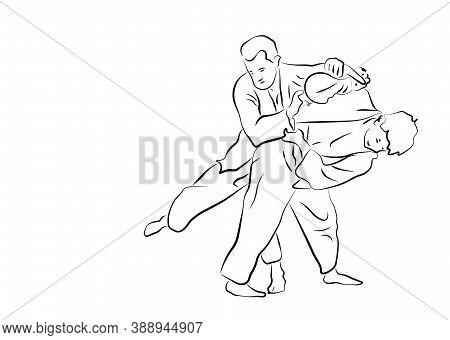 Illustration Judo On Vector & Photo (Free Trial) | Bigstock