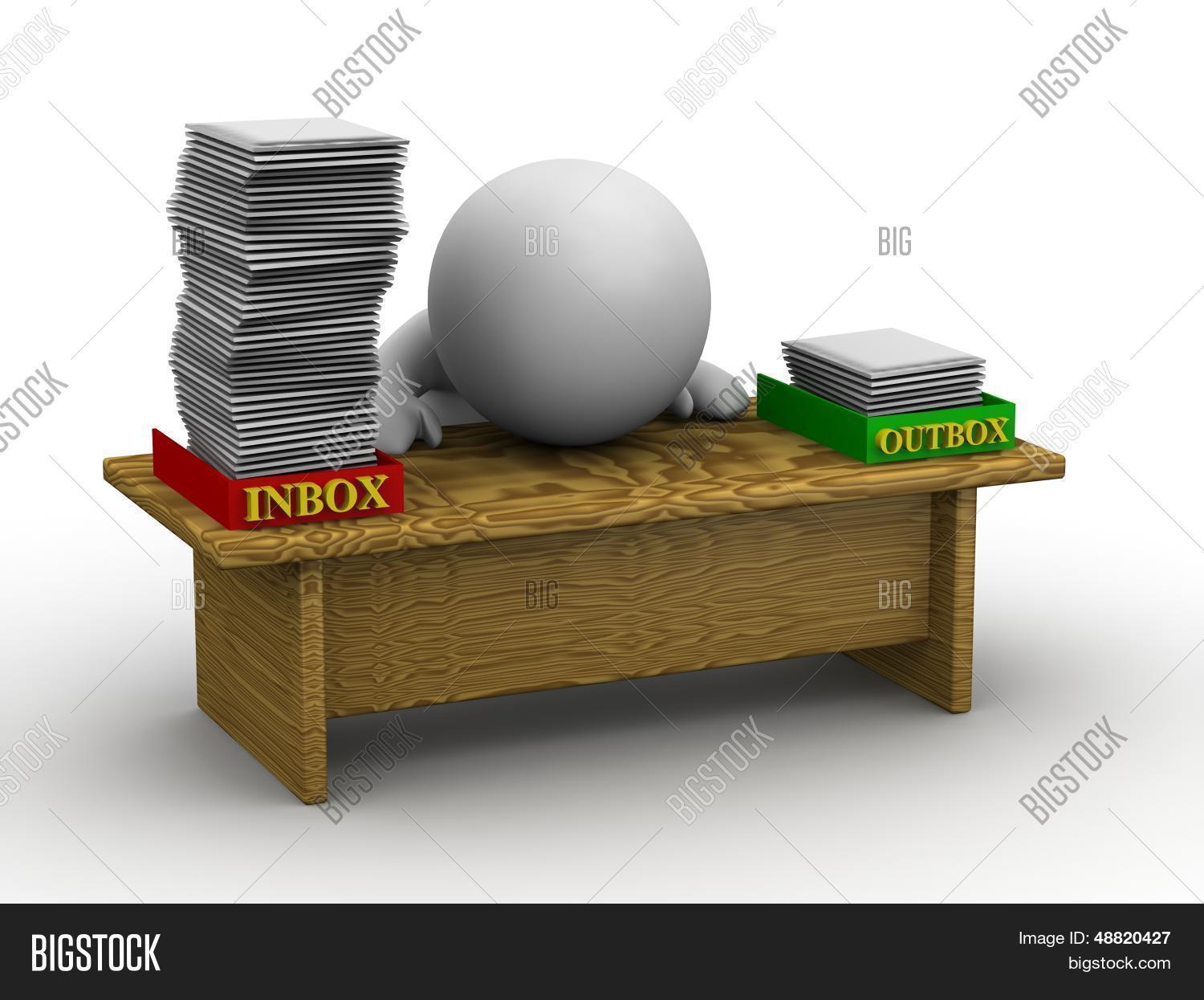3D Man Full Inbox Image & Photo (Free Trial) | Bigstock