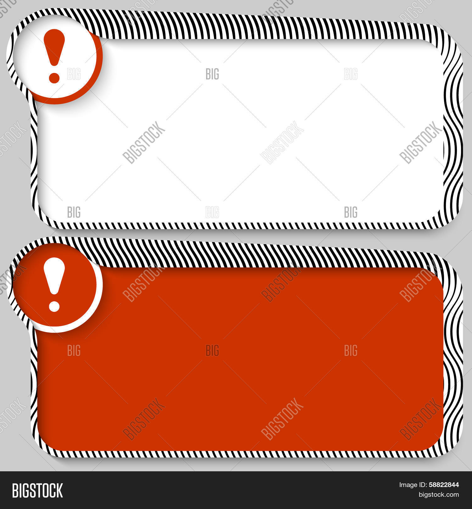 Set Two Vector Text Vector & Photo (Free Trial) | Bigstock