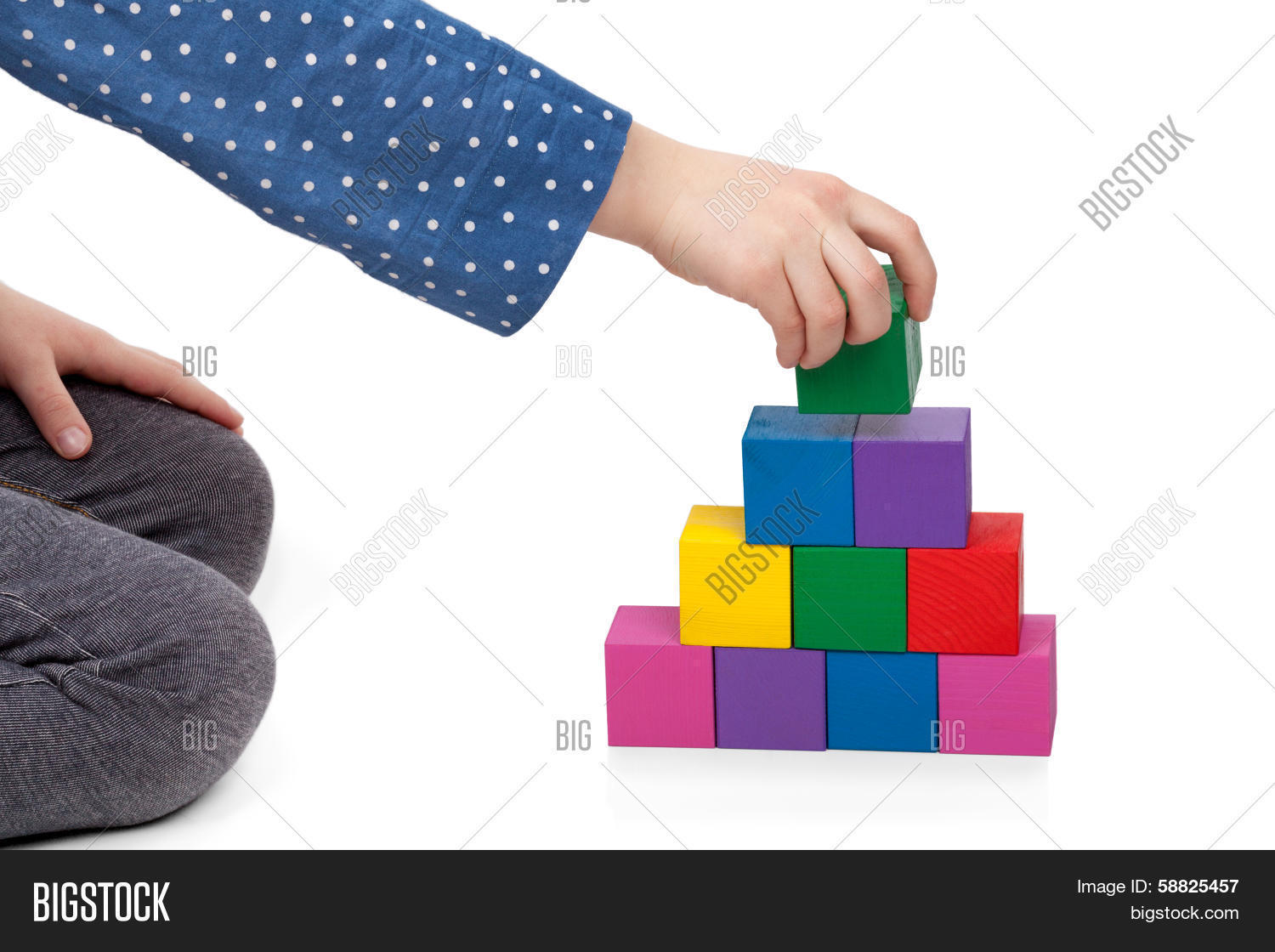 Child's Hand Building Image & Photo (Free Trial) | Bigstock