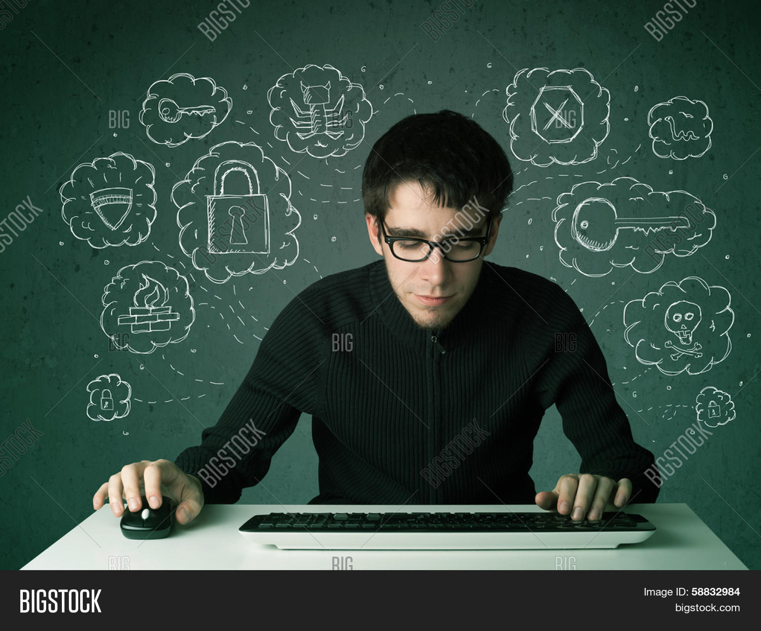 Young Nerd Hacker Image & Photo (Free Trial) | Bigstock