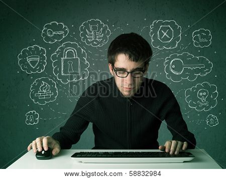 Young Nerd Hacker Image & Photo (Free Trial) | Bigstock