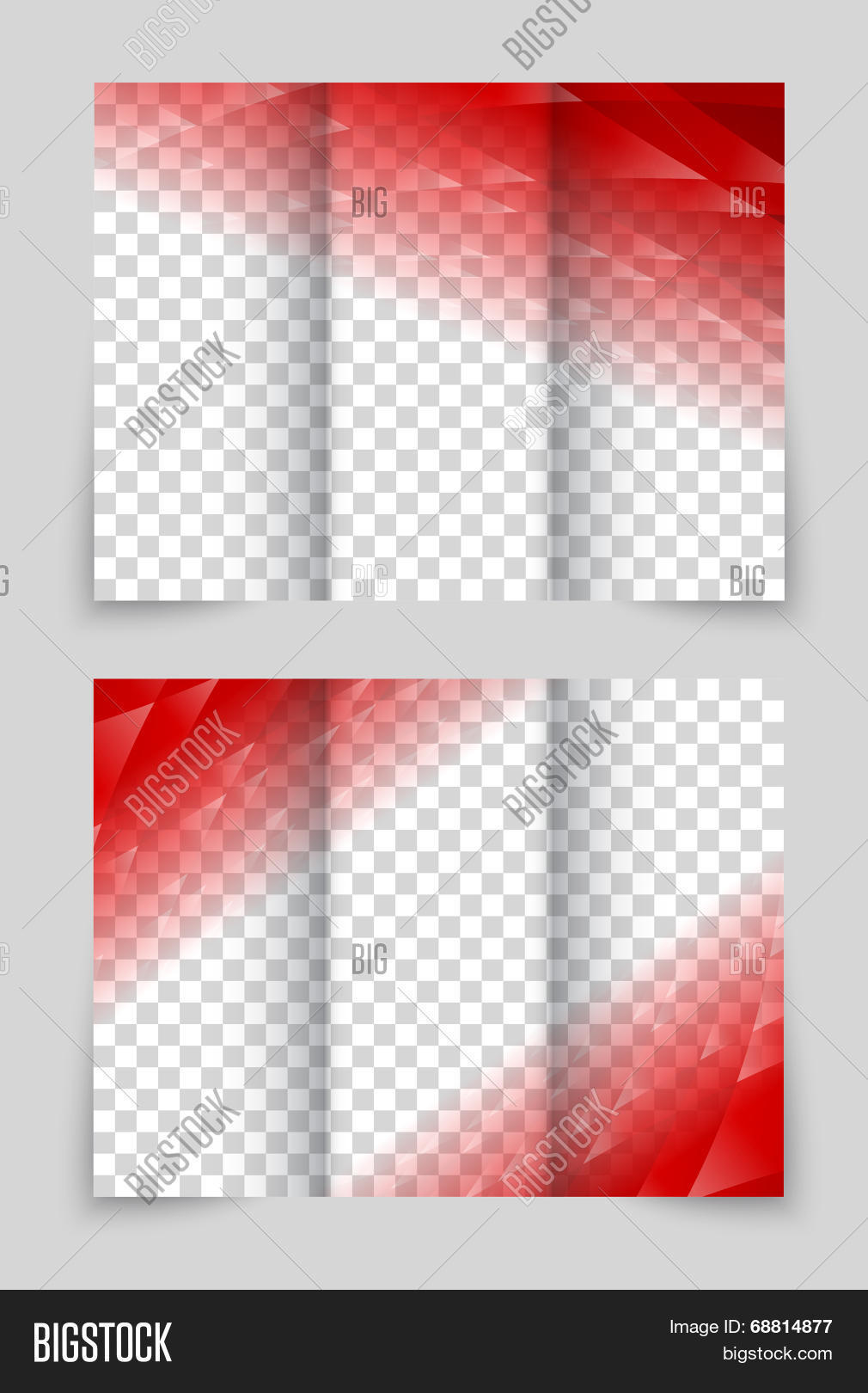 Brochure Red Template Vector & Photo (Free Trial) | Bigstock