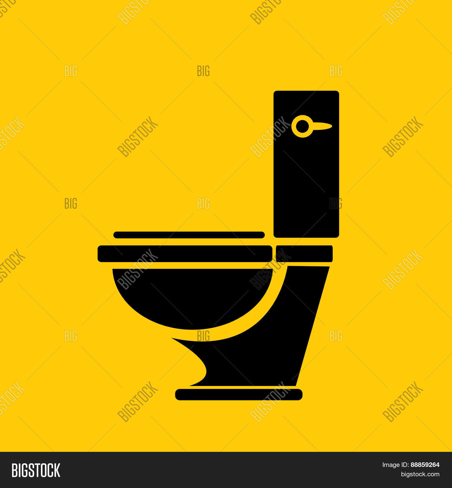 Vector Toilet Symbol Vector & Photo (Free Trial) | Bigstock