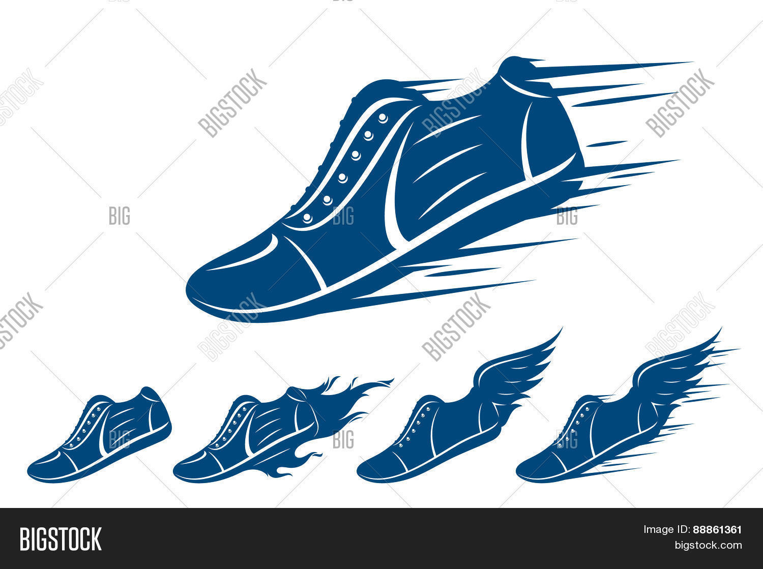 Running Shoe Icons, Vector & Photo (Free Trial) | Bigstock