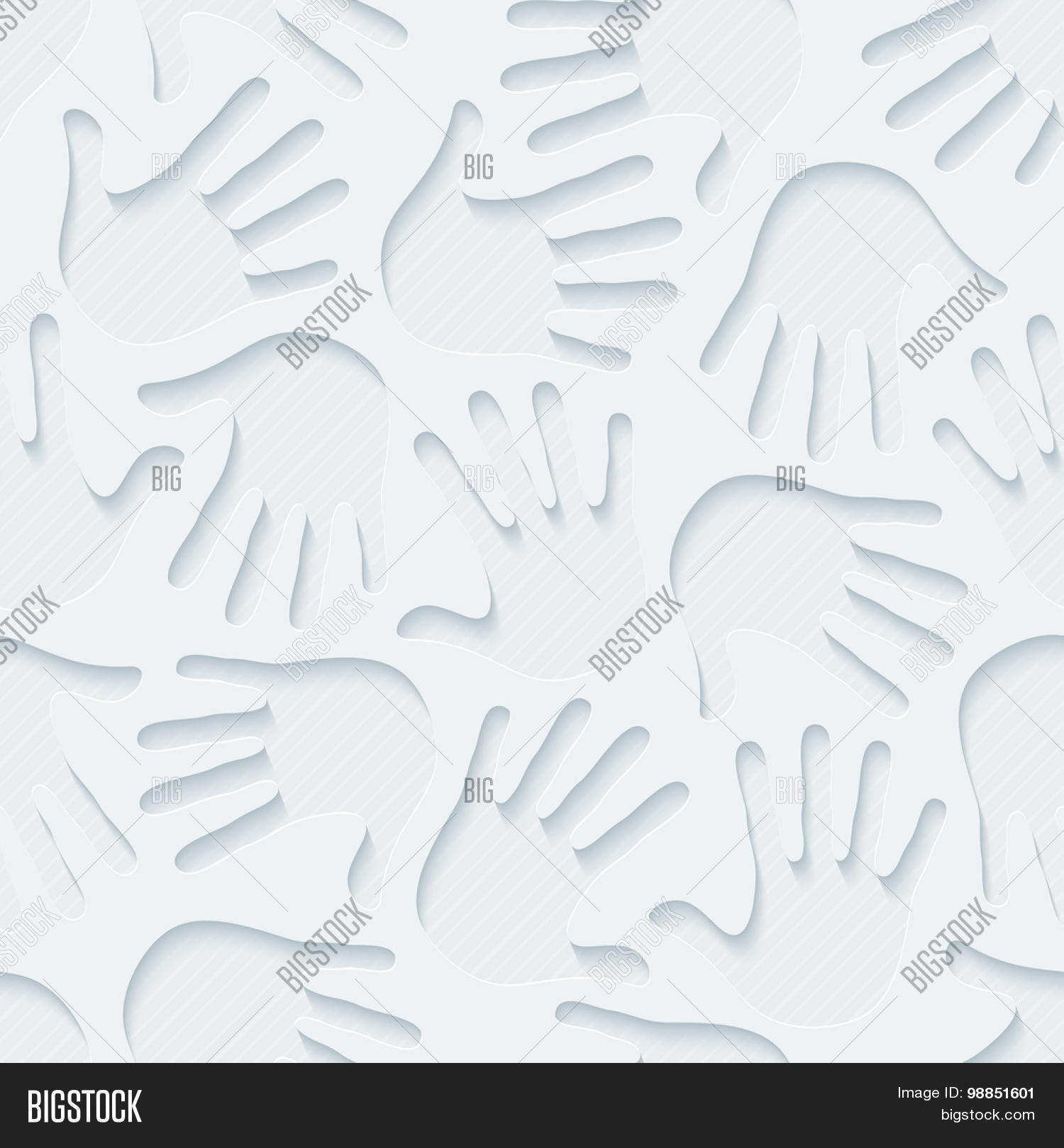 Handprints Wallpaper Vector & Photo (Free Trial) | Bigstock