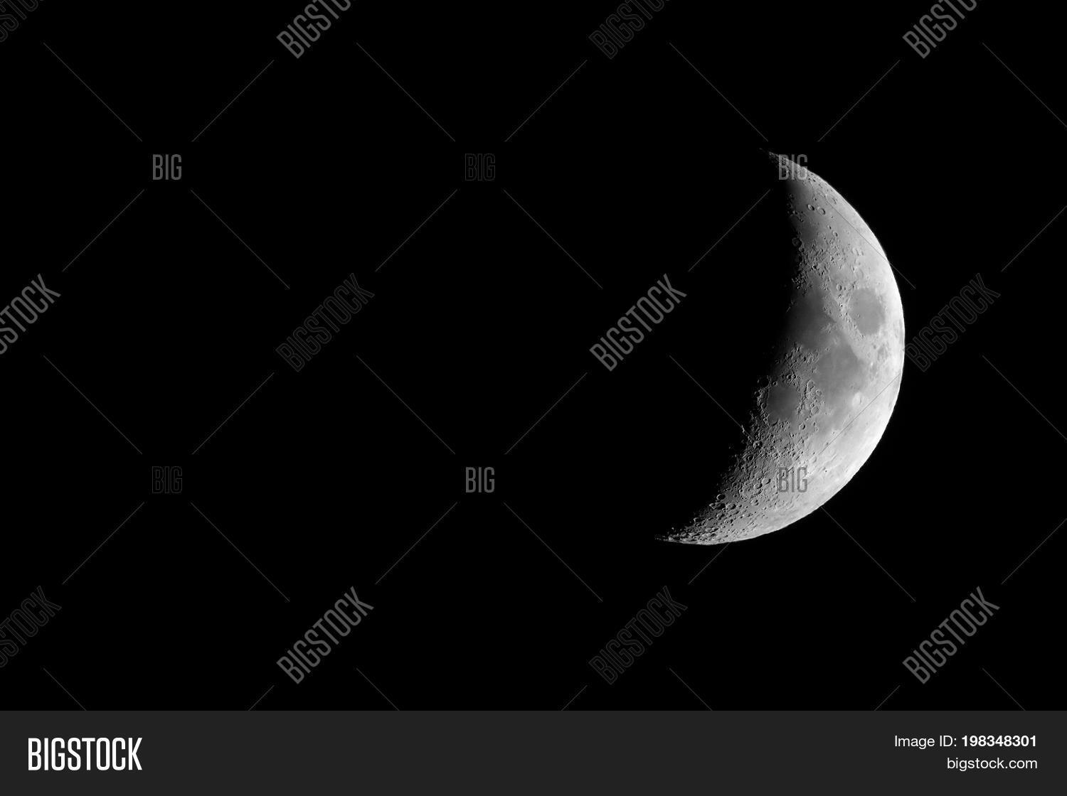 Waxing Crescent Moon Image & Photo (Free Trial) | Bigstock
