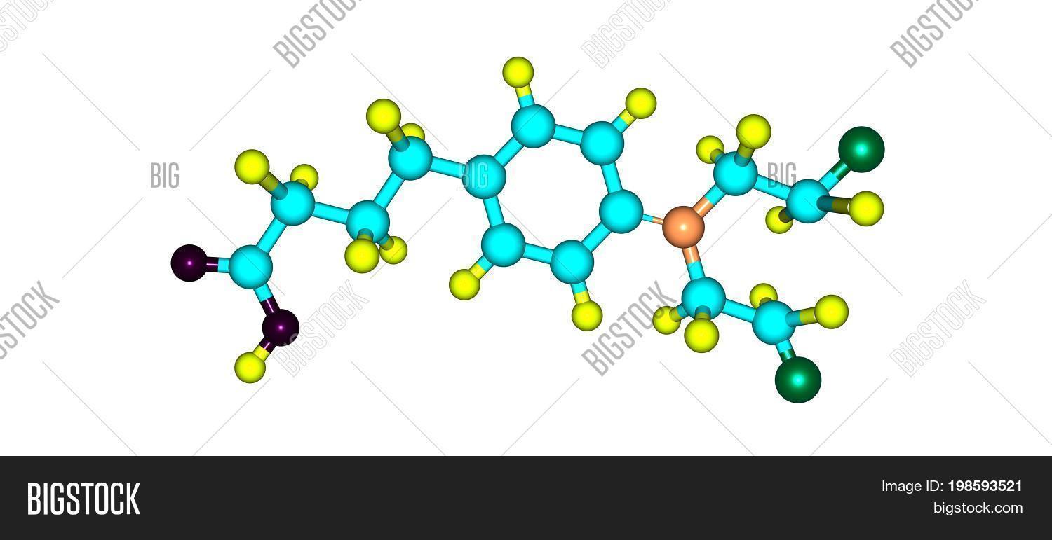 Chlorambucil Molecular Image & Photo (Free Trial) | Bigstock
