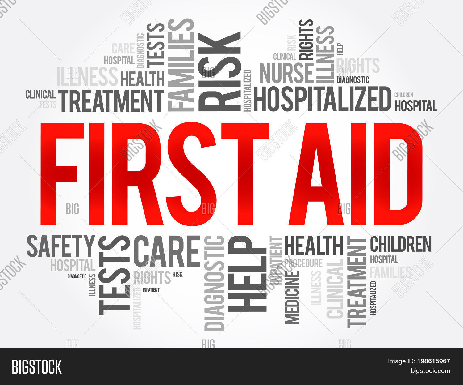 First Aid Word Cloud Image & Photo (Free Trial) | Bigstock