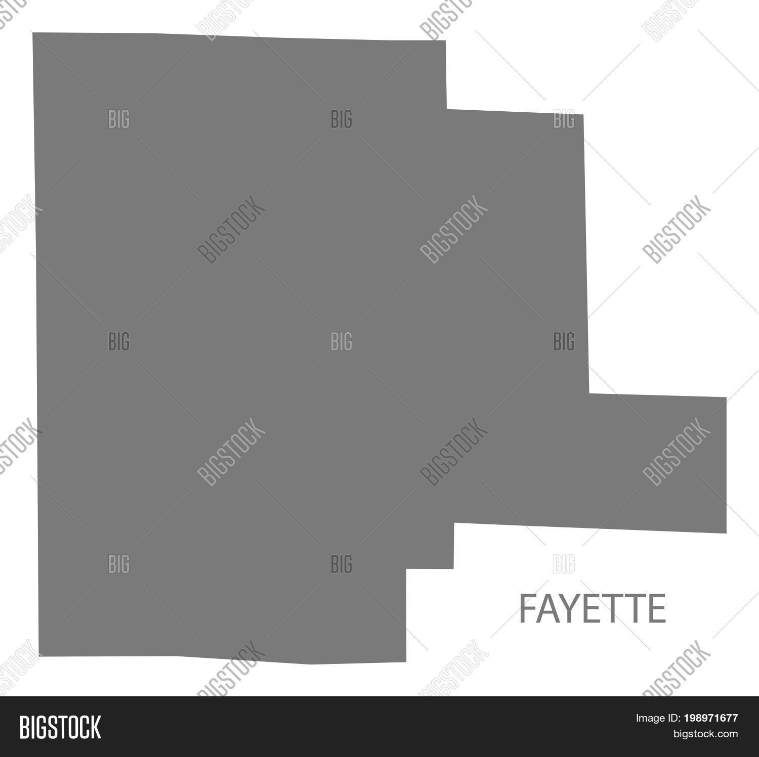 Fayette County Map Image & Photo (Free Trial) | Bigstock