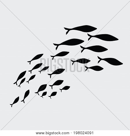 Fish Silhouette Images, Illustrations, Vectors - Fish Silhouette Stock ...
