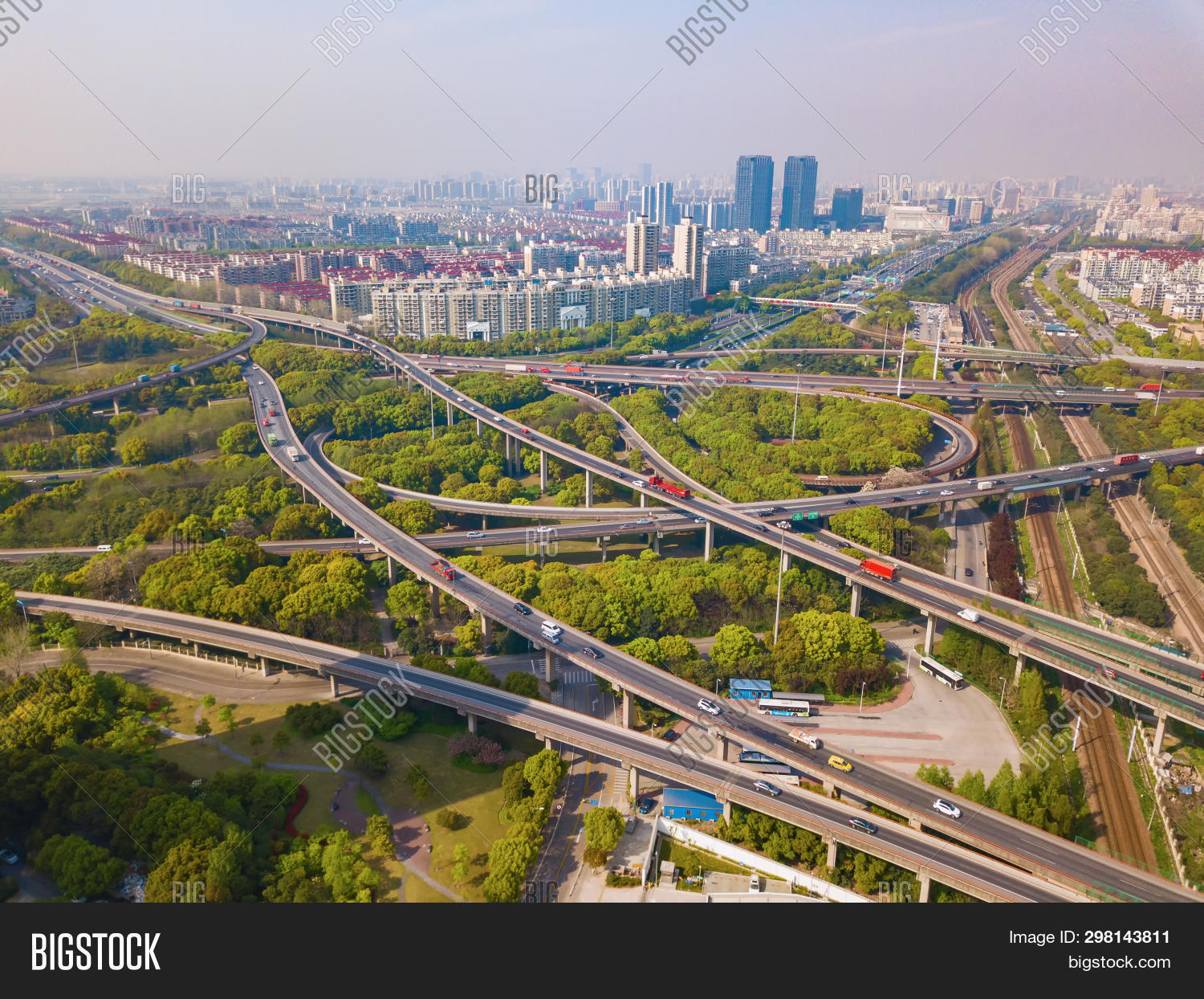 Aerial View Cars On Image & Photo (Free Trial) | Bigstock