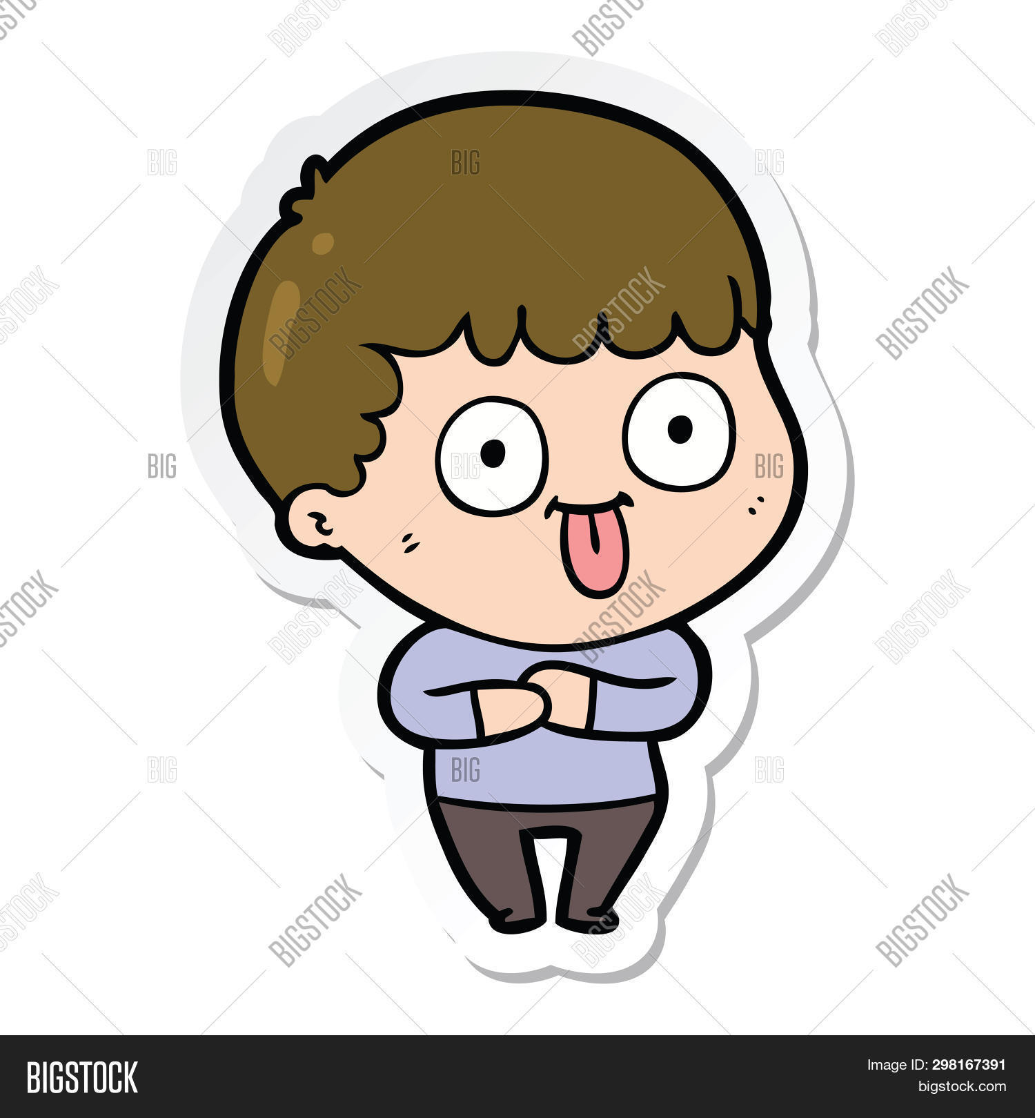 Sticker Cartoon Dumb Image & Photo (Free Trial) | Bigstock