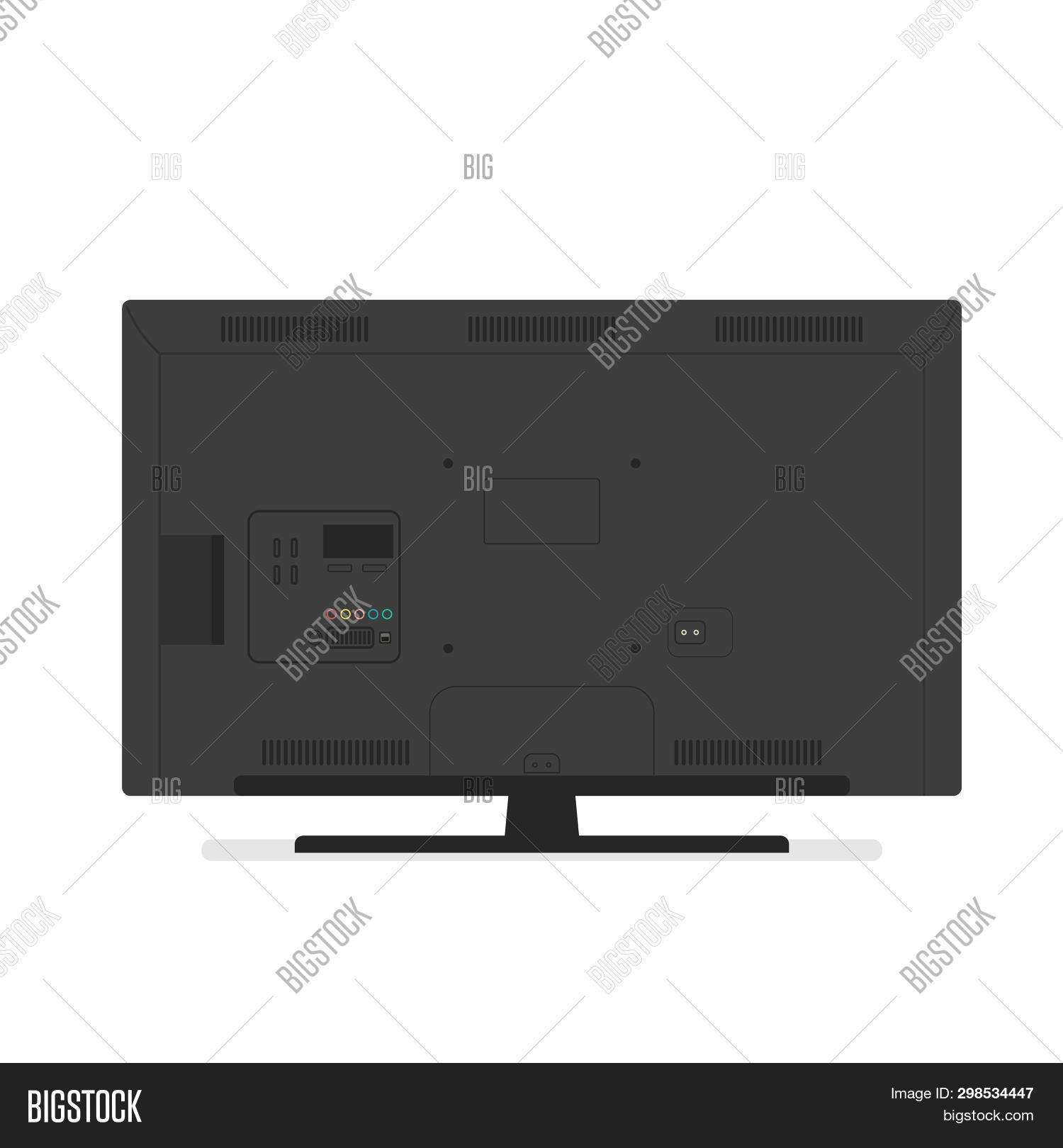 Tv Back Side. Clipart Image & Photo (Free Trial) | Bigstock