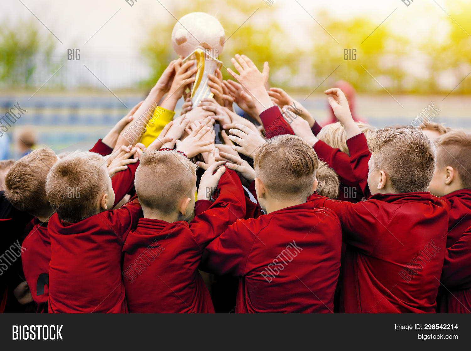 Golden Trophy Raise. Image & Photo (Free Trial) | Bigstock