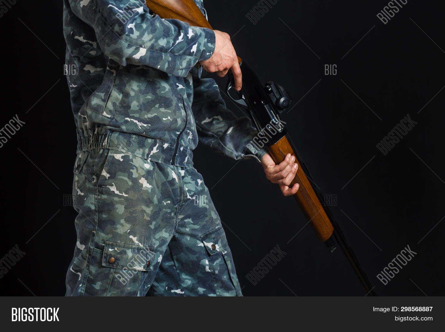Young Man Gun. Soldier Image & Photo (Free Trial) | Bigstock