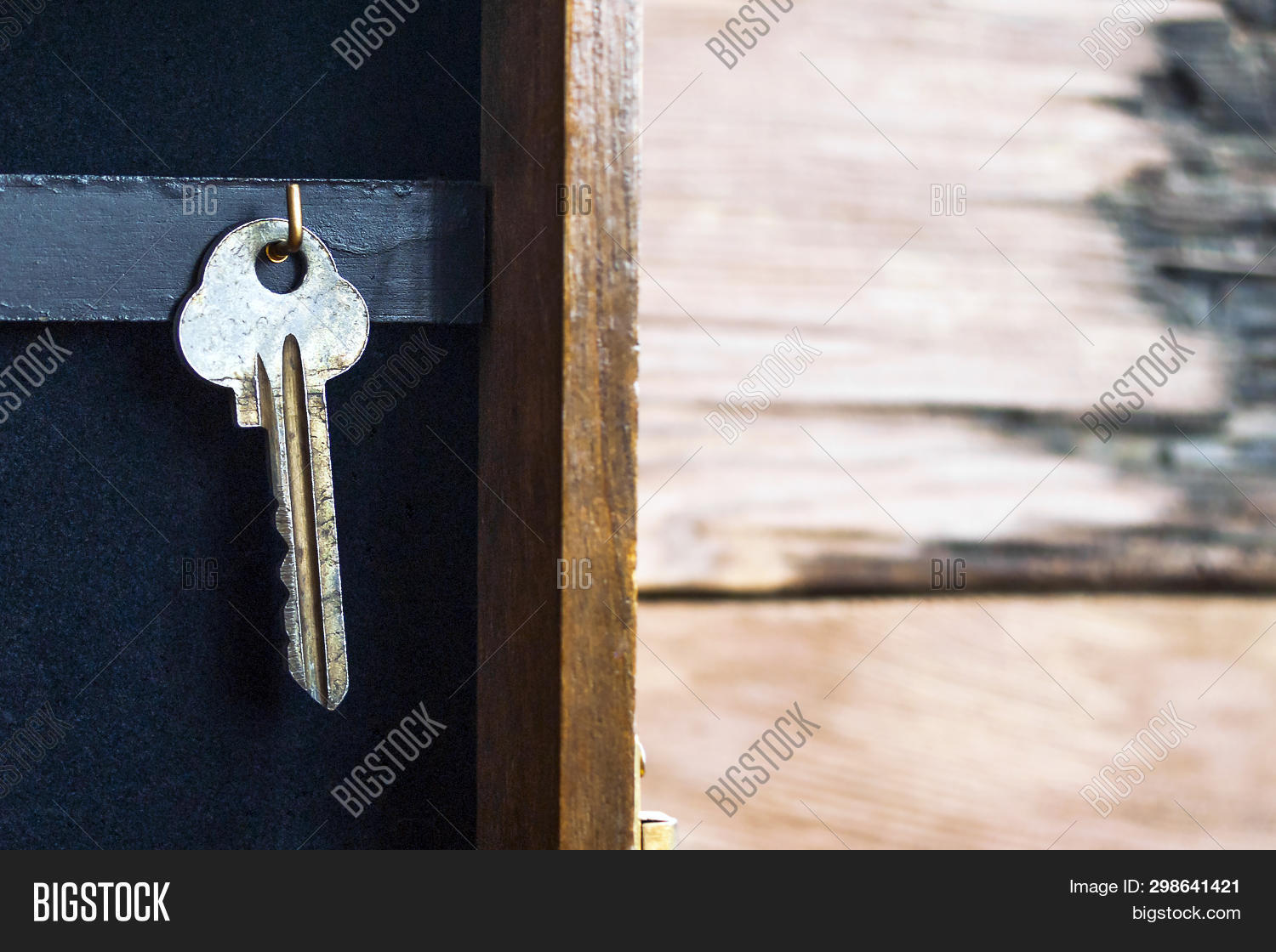 Key Hanging On Golden Image & Photo (Free Trial) | Bigstock