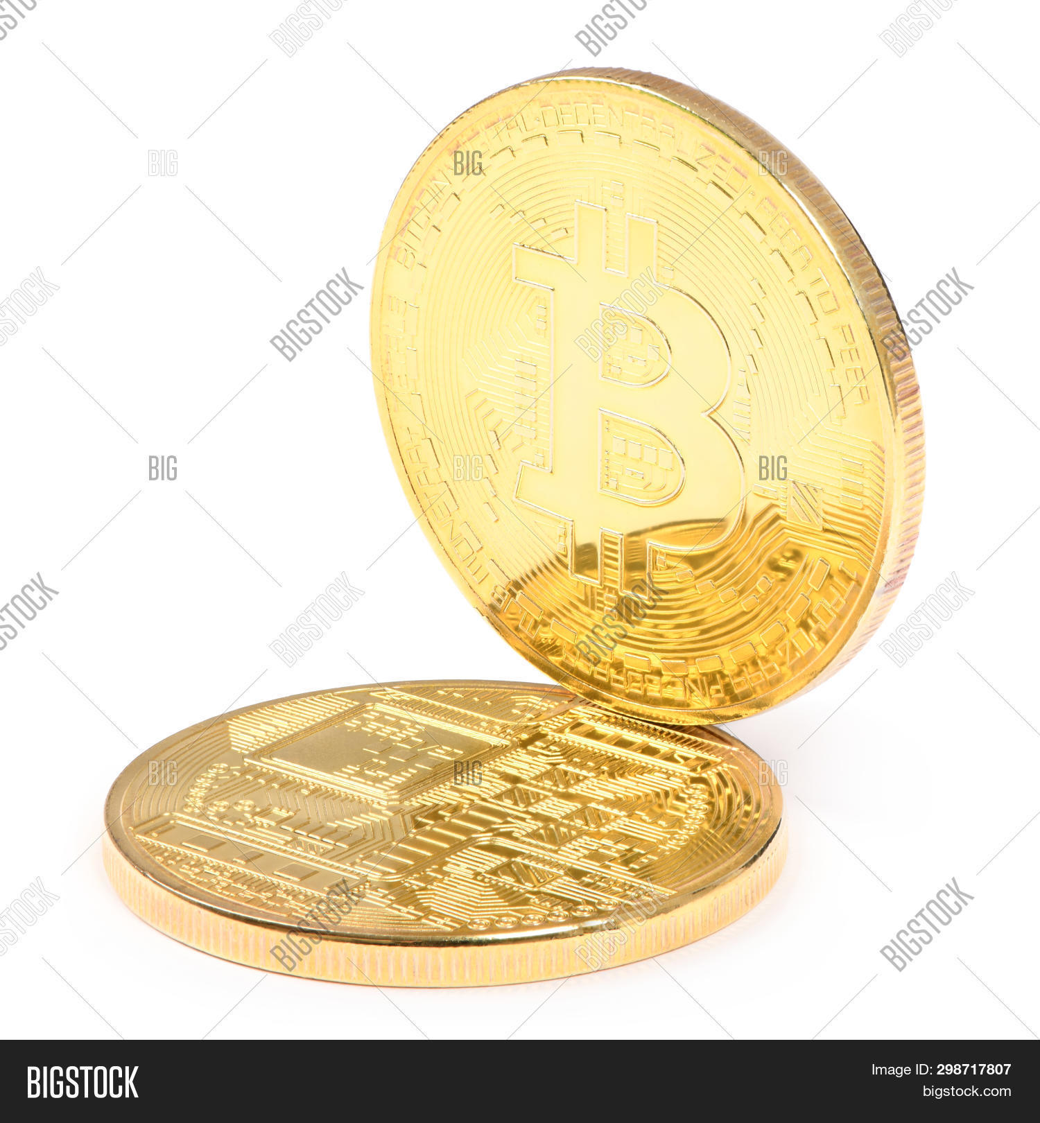 Golden Bitcoin Image & Photo (Free Trial) | Bigstock